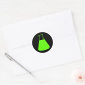 Green Erlenmeyer Flask Sticker | Zazzle