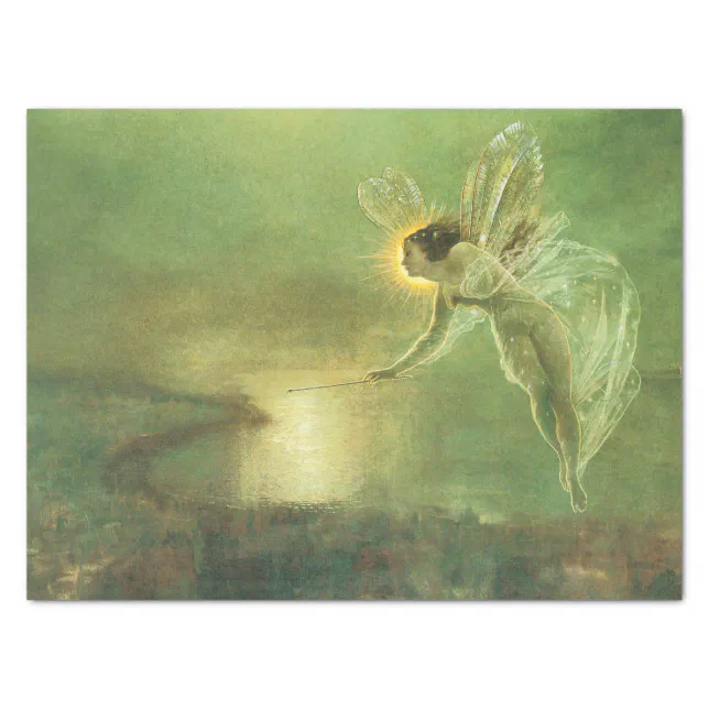 Green Fairy Fairies Decoupage Decoupaging Tissue Paper | Zazzle
