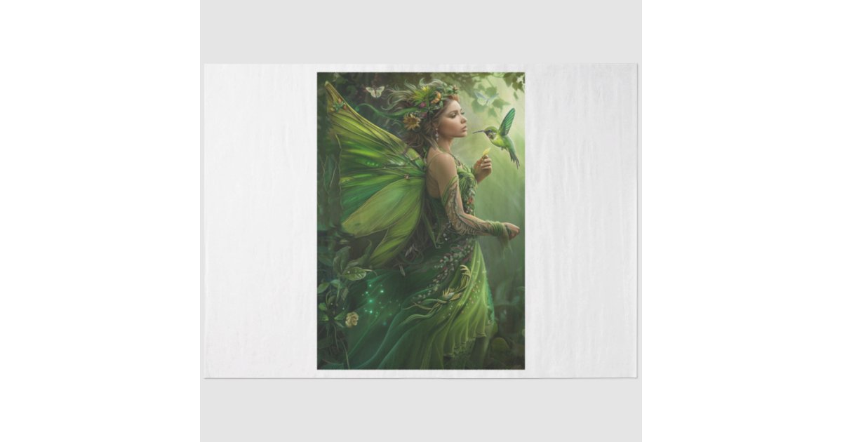Green Fairy Tissue Paper | Zazzle
