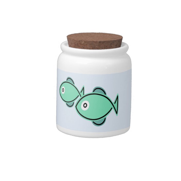 Green Fish Candy Jar | Zazzle.com
