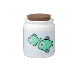 Green Fish Candy Jar | Zazzle