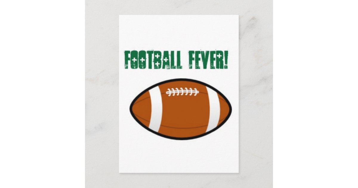 Green Football Design Postcard | Zazzle
