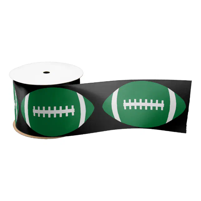 Green Football Party Ribbon for Players or Coaches | Zazzle