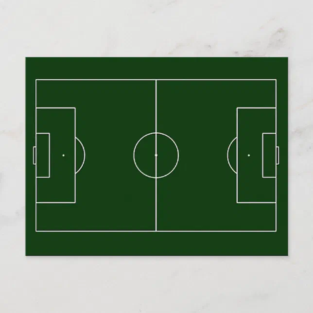 green football stadium postcard | Zazzle