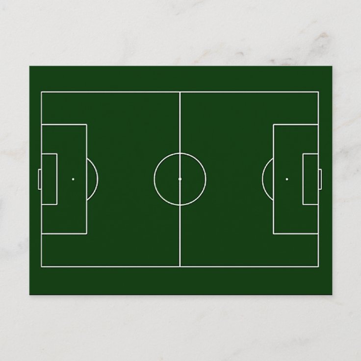 green football stadium postcard | Zazzle