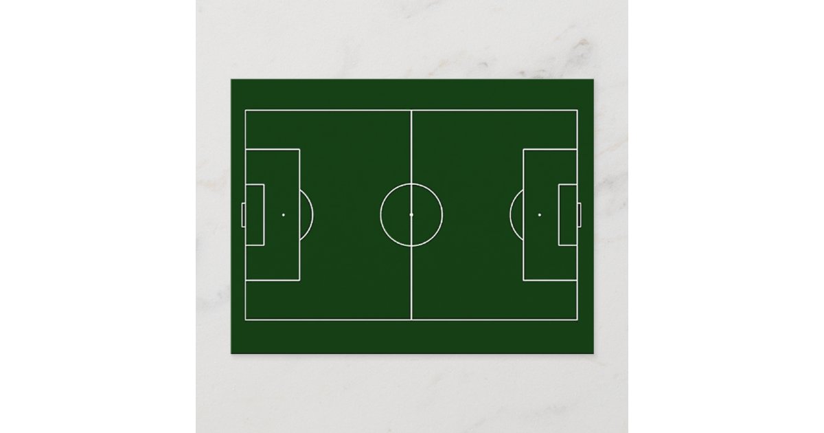 green football stadium postcard | Zazzle