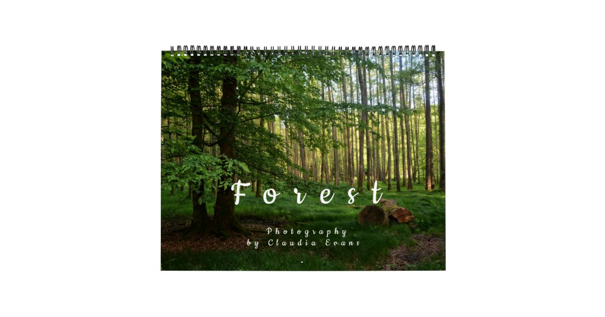 green forest calendar | Zazzle.com