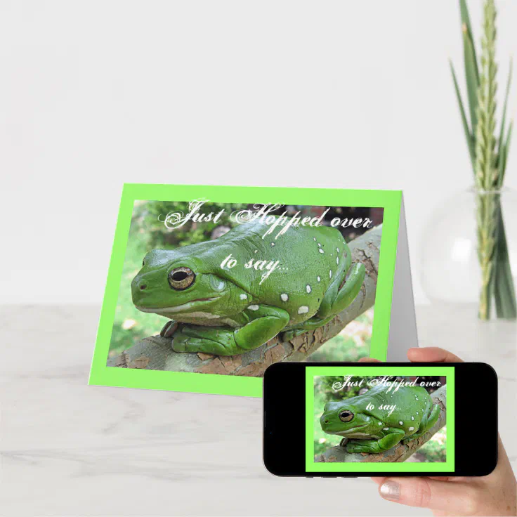 Green Frog Birthday Card | Zazzle