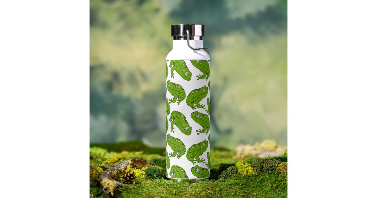 Green Frog Water Bottle | Zazzle