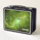 Green Galaxy In Space Metal Lunch Box | Zazzle