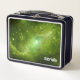 Green Galaxy In Space Metal Lunch Box | Zazzle