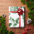 Green Garden Vintage Botanical Floral Toile Wrapping Paper | Zazzle