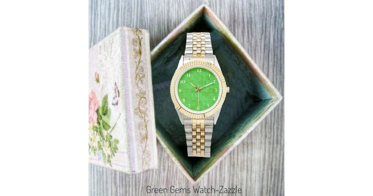 Green Gems Watch | Zazzle