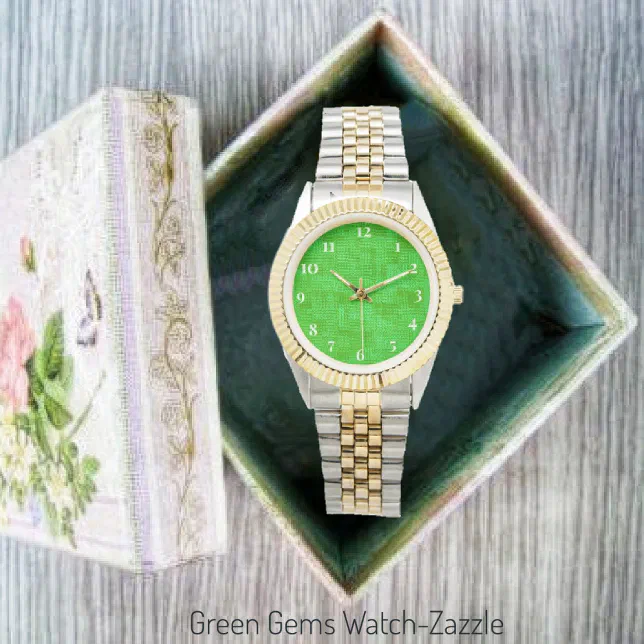 Green Gems Watch | Zazzle