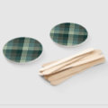 Green Gingham Check Plaid Design Hand Fan | Zazzle