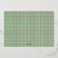 Green Gingham Plaid Custom Photo Christmas Gold Foil Holiday Card | Zazzle