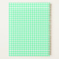 Green Gingham Planner | Zazzle