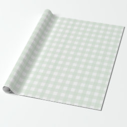 Green Gingham Wrapping Paper | Zazzle