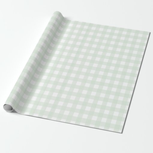 Green Gingham Wrapping Paper | Zazzle
