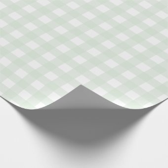 Green Gingham Wrapping Paper | Zazzle