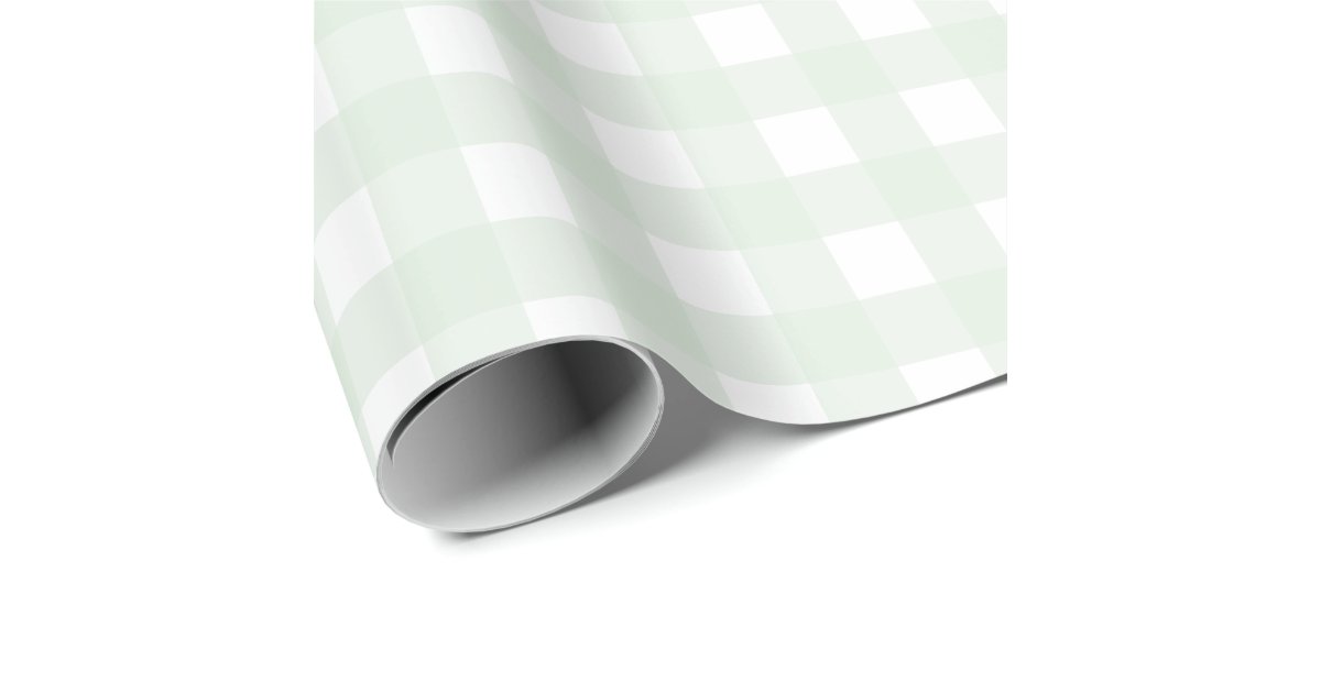 Green Gingham Wrapping Paper | Zazzle
