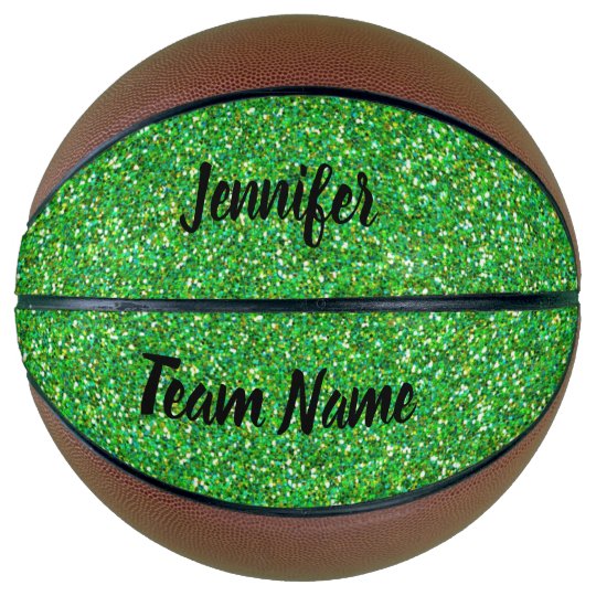 Green Glitter Basketball | Zazzle.com
