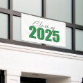 Green Glitter Class of 2025 Banner | Zazzle