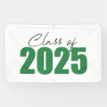 Green Glitter Class of 2025 Banner | Zazzle