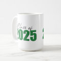 Green Glitter Class of 2025 Coffee Mug | Zazzle