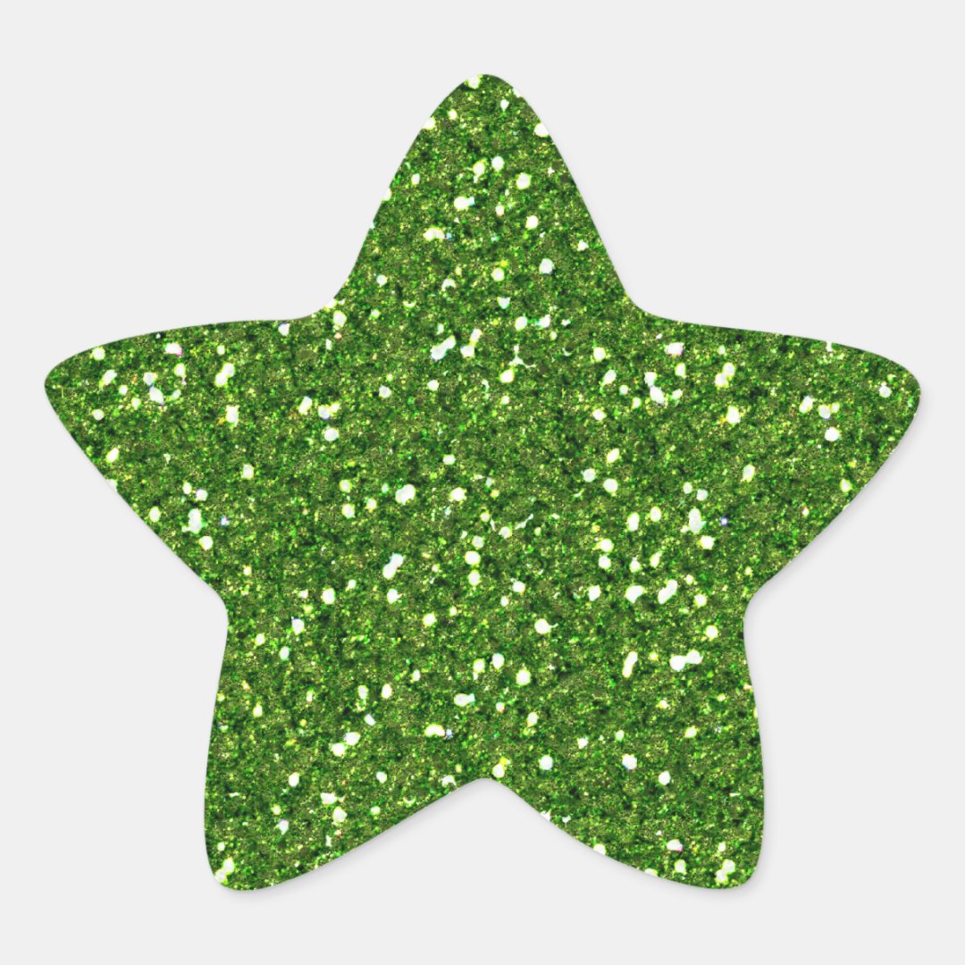 Green Glitters Sticker | Zazzle