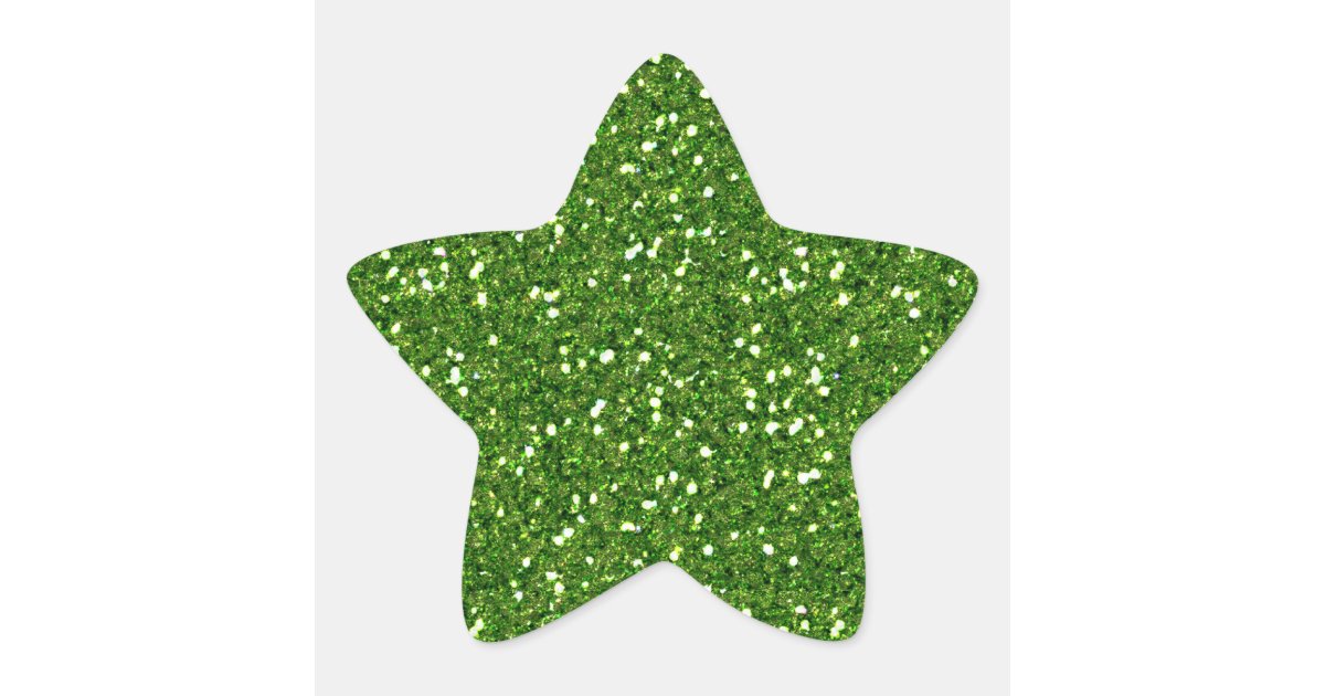 Green Glitters Sticker | Zazzle