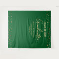 Green Gold Class 2024 backdrop graduation Custom | Zazzle