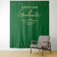 Green Gold Class 2024 backdrop graduation Custom | Zazzle