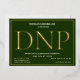 Green Gold DNP Graduation Foil Invitation | Zazzle