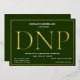 Green Gold DNP Graduation Foil Invitation | Zazzle
