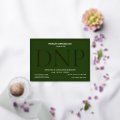 Green Gold DNP Graduation Foil Invitation | Zazzle