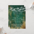 Green Gold Lights School Class Reunion Invitation | Zazzle