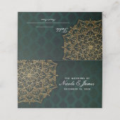 Green & Gold Moroccan Arabian Nights Table Number Place Card | Zazzle