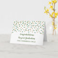Green Gold Uncle Congratulations Graduation Card | Zazzle