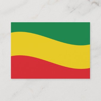 Green, Gold (Yellow) and Red Colors Flag Business Card | Zazzle
