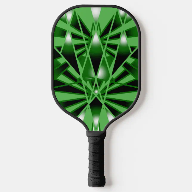 Green Gradient Color Fill Art Perspective Drawing Pickleball Paddle ...