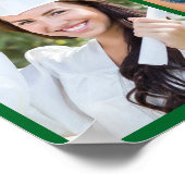 Green Graduate Photo Collage Graduation Square Poster | Zazzle