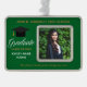 Green Graduation Photo Inspirational Quote Custom Christmas Ornament ...