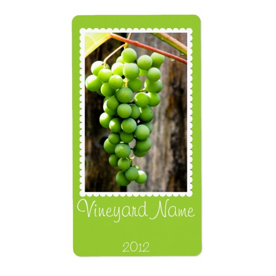 Green Grape Personalized Wine Label | Zazzle.com