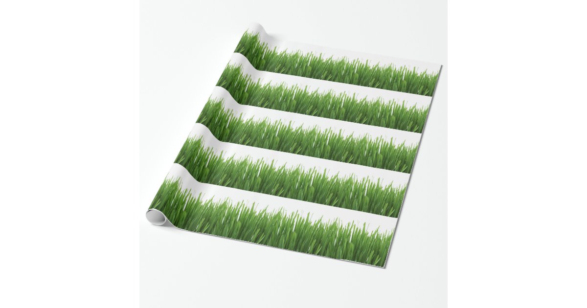 Green Grass background Wrapping Paper | Zazzle