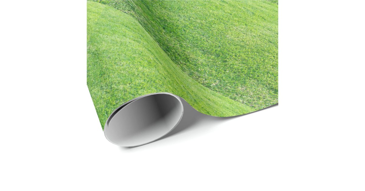 Green grass pattern wrapping paper | Zazzle