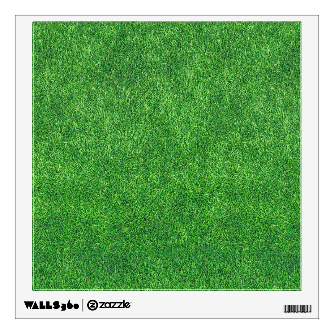 Green Grass Texture Abstract Background Wall Decal | Zazzle