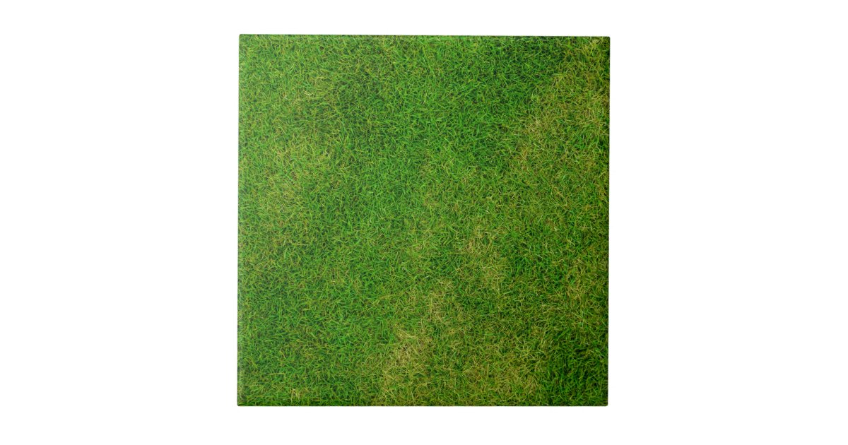 Green Grass Texture Ceramic Tile | Zazzle