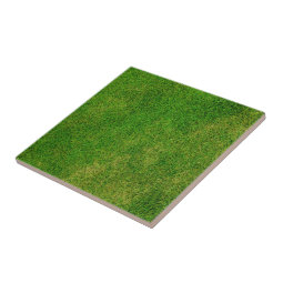 Green Grass Texture Ceramic Tile | Zazzle