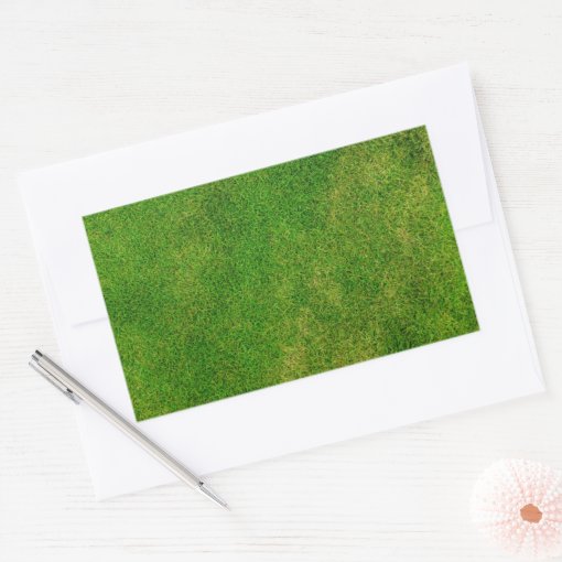 Green Grass Texture Rectangular Sticker | Zazzle